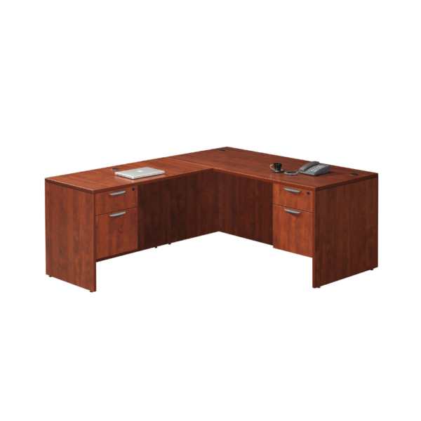 Classic Laminate L-Shape Desk - Office Furniture Warehouse