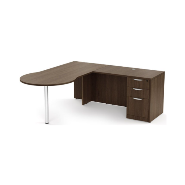 Classic Laminate L-Shape Desk - Office Furniture Warehouse