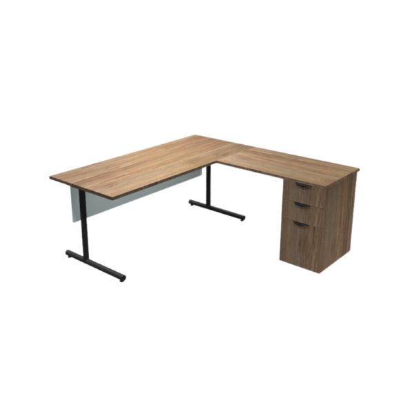 C-Leg L-Shape Desk - Office Furniture Warehouse
