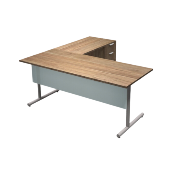 C-Leg L-Shape Desk - Office Furniture Warehouse
