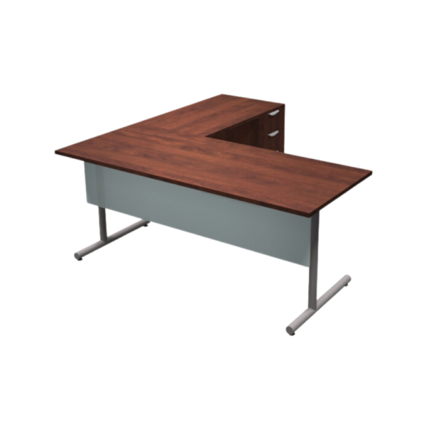 C-Leg L-Shape Desk - Office Furniture Warehouse