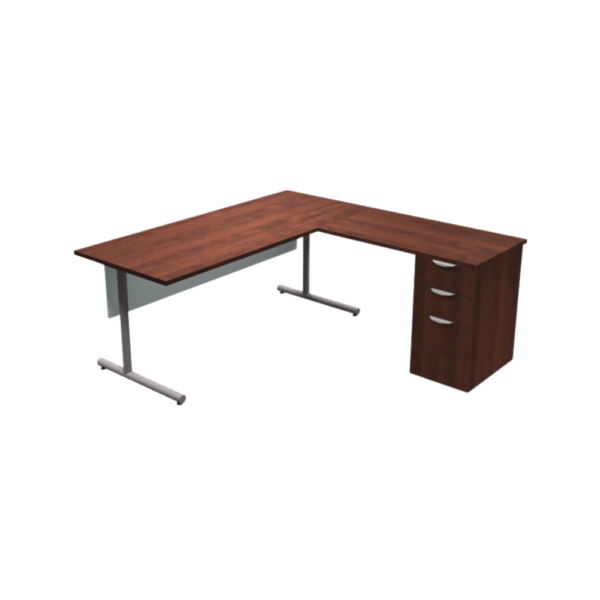 C-Leg L-Shape Desk - Office Furniture Warehouse