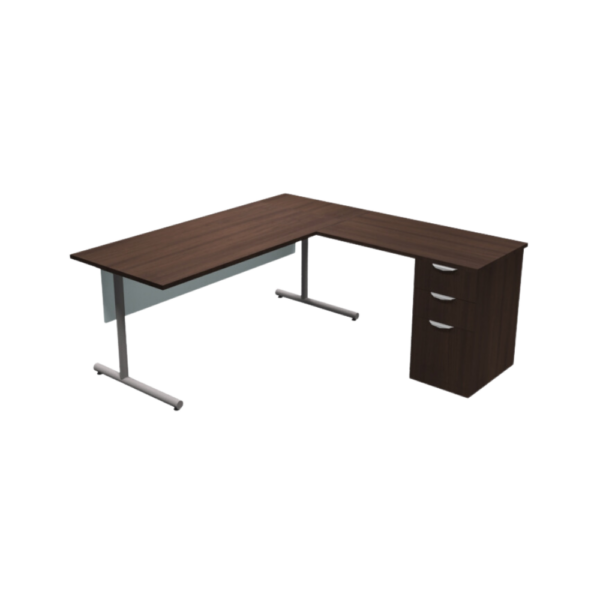 C-Leg L-Shape Desk - Office Furniture Warehouse