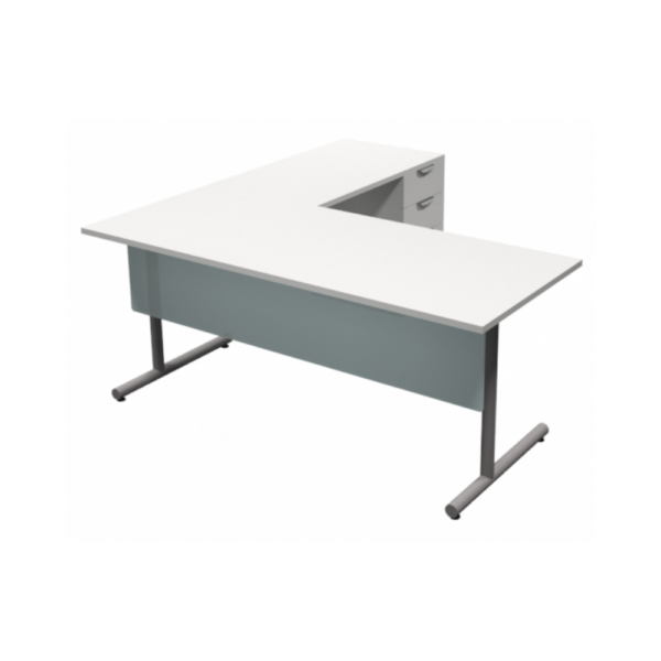 C-Leg L-Shape Desk - Office Furniture Warehouse